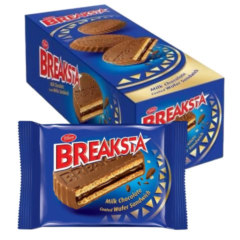 Breaksta Milk Chocolate Crunchy Wafer Sandwich 24x13g - Albazaar Market