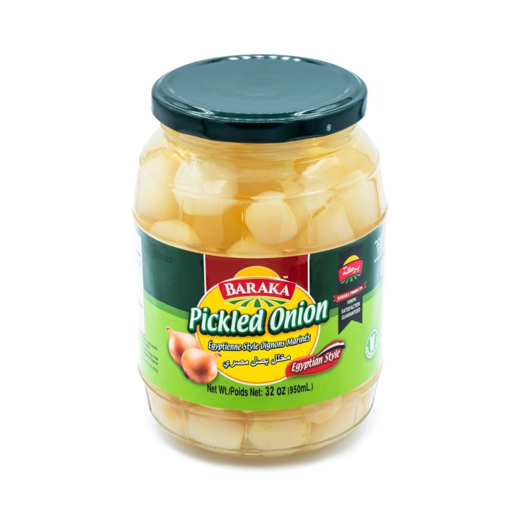 Pickled Onions Egyptian Style 32oz Baraka Foods - Albazaar Market