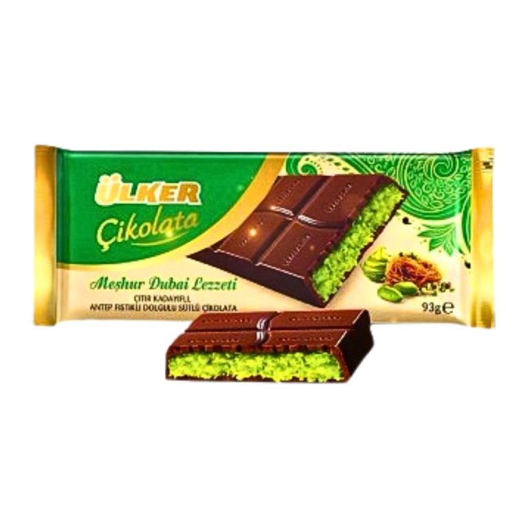 Ulker Cikolata Dubai Chocolate Bar 93g - Albazaar Market